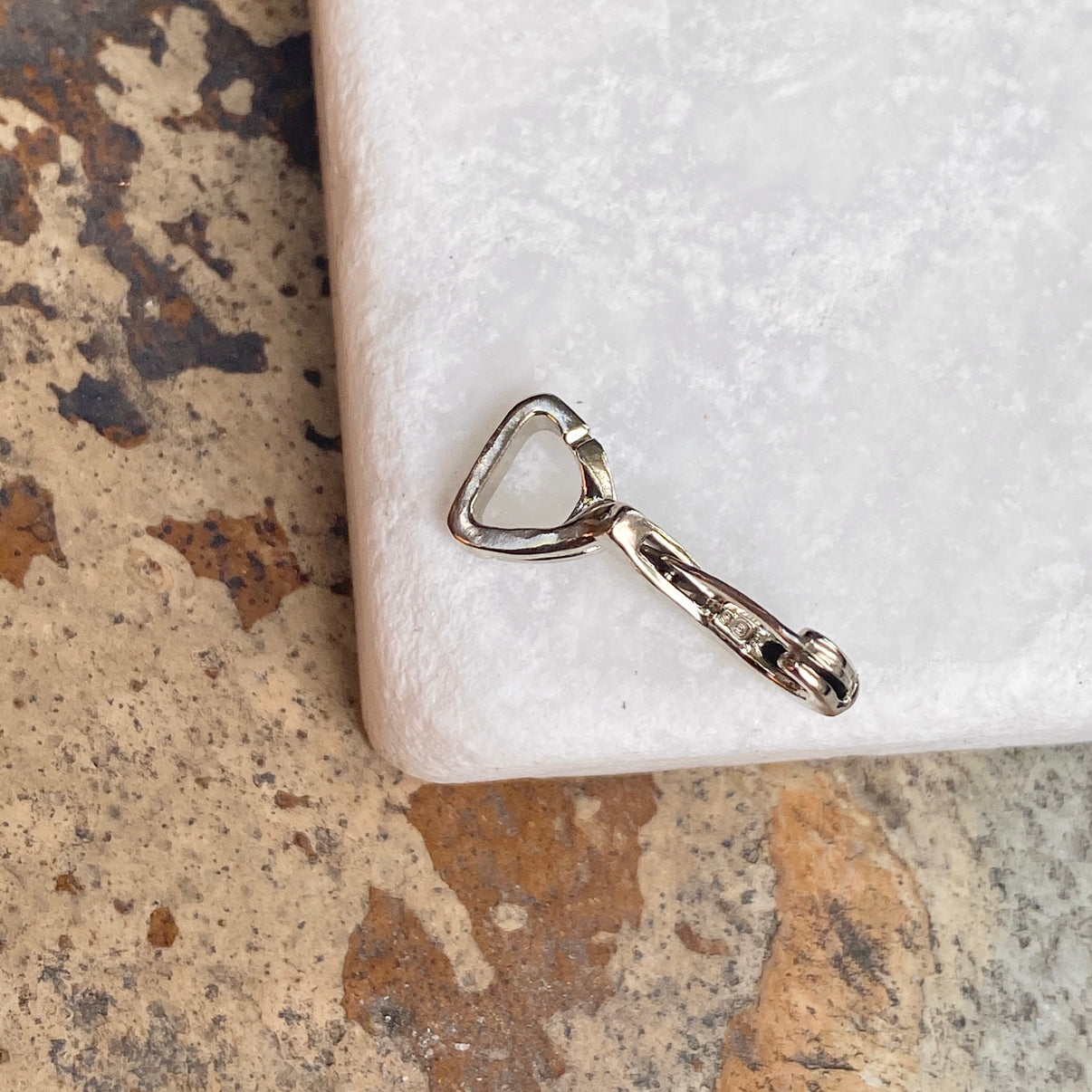 14KT White Gold Enhancer Slide Bail Hanger Interchangeable 4MM – LSJ