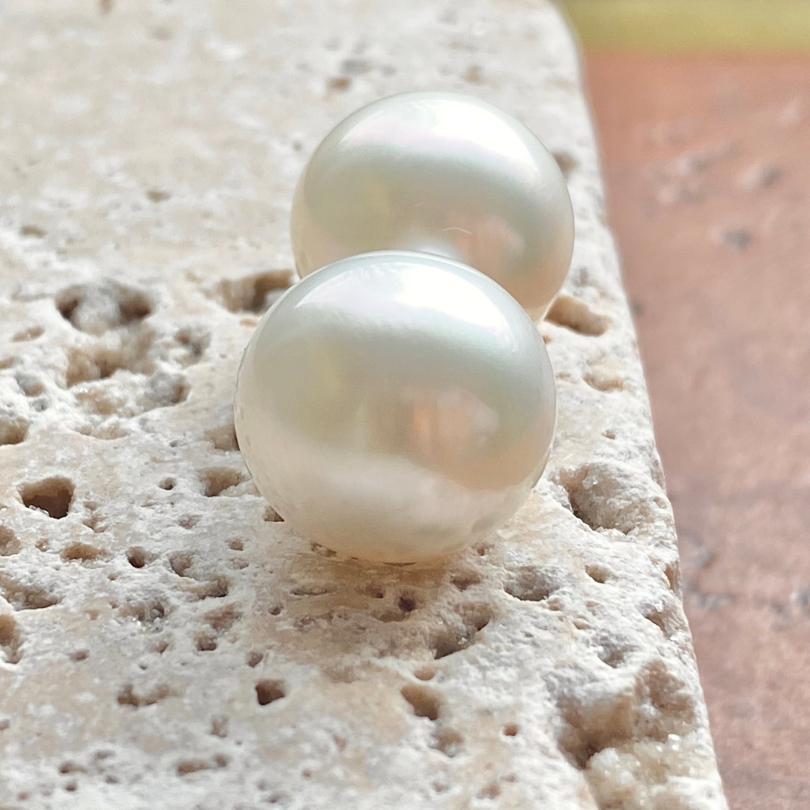 Genuine Cultured Paspaley South Sea Loose Pearl Pair "Fashion" Quality ...