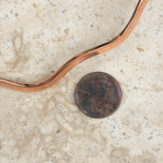 Copper Wave Stiff Collar Open Neck Wire Necklace – LSJ